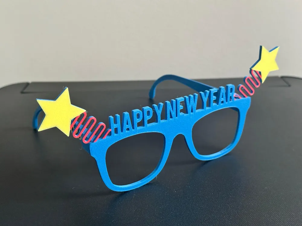 2025 happy new year glasses by Nyuks_85 - MakerWorld