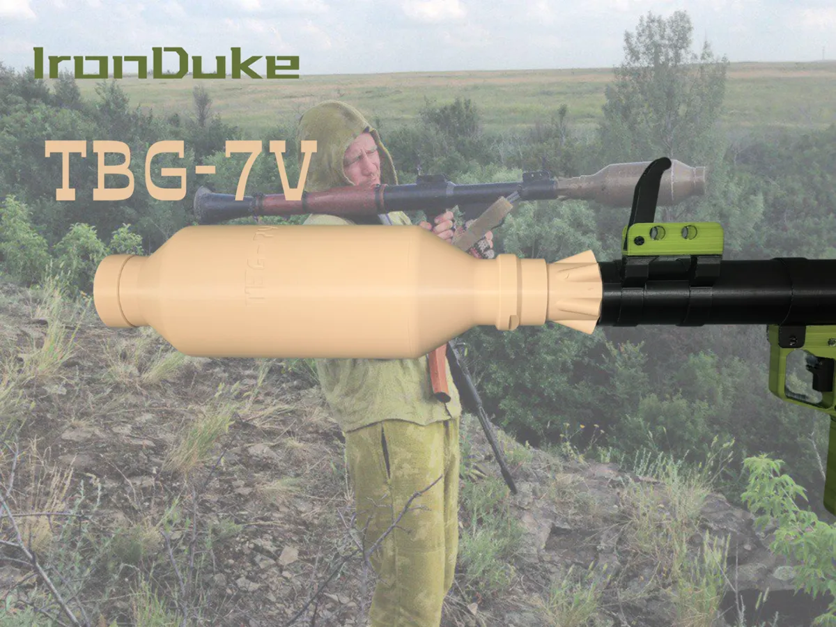 RPG-7 1:1 Scale TBG-7V Thermobaric Warhead - Free 3D Print Model ...