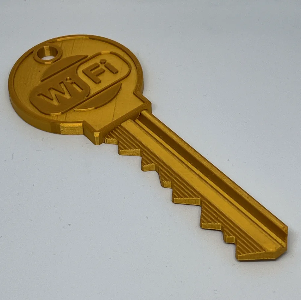 WiFi Key / WLAN Schlüssel / RFID NFC Tag embedded mid-print Shared by ...