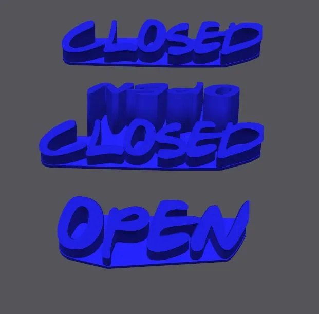 OpenClosed Sign by Michele MM3D - MakerWorld