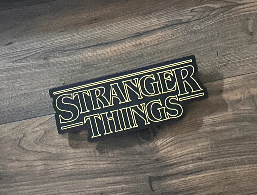 Stranger Things sign, IKEA SKÅDIS board accessory by RetroForma ...