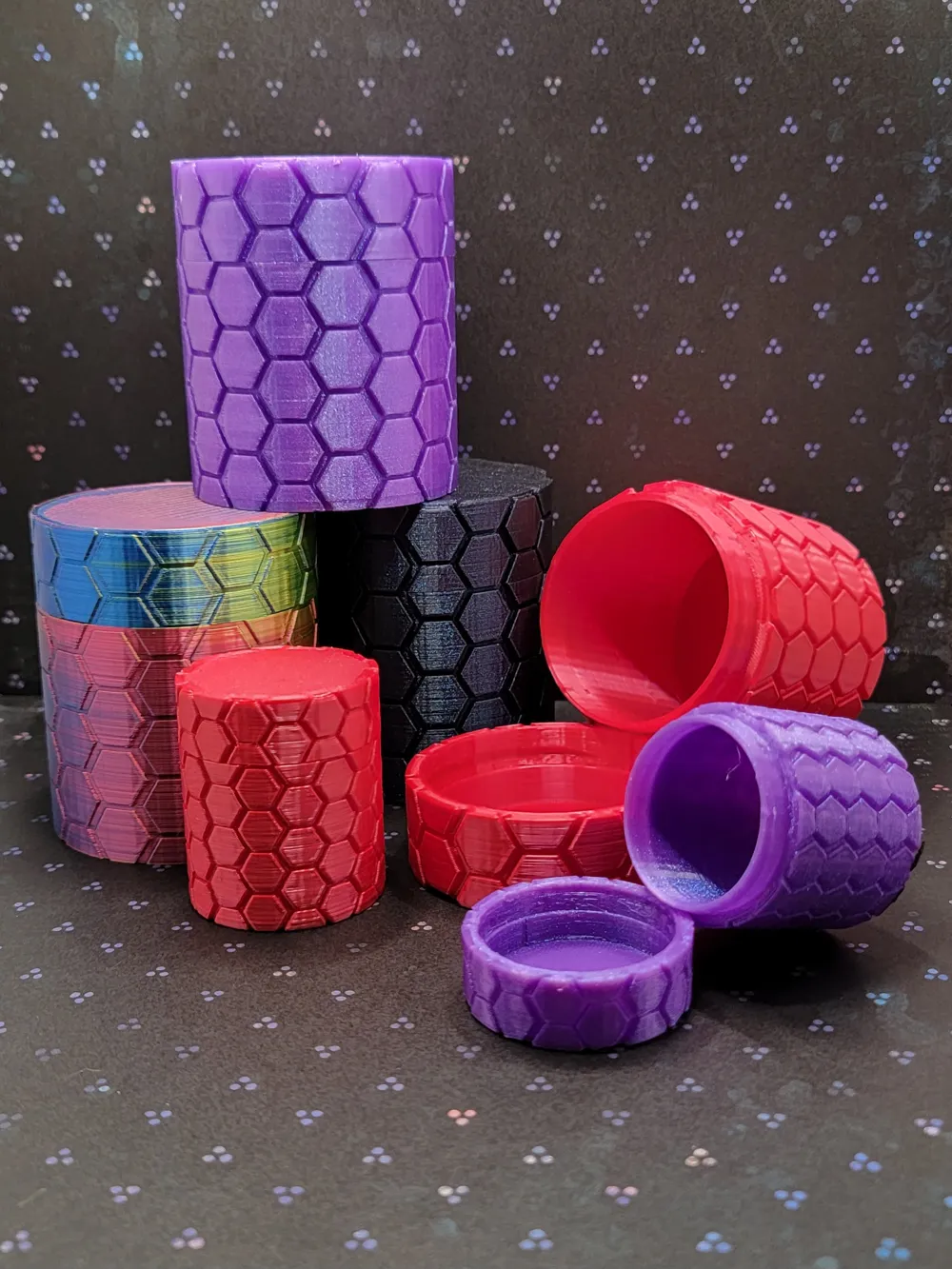 Hex stash jar by PiNK_3DP - MakerWorld