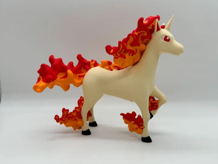 Rapidash Multicolore - Modèle d'Impression 3D Gratuit - MakerWorld