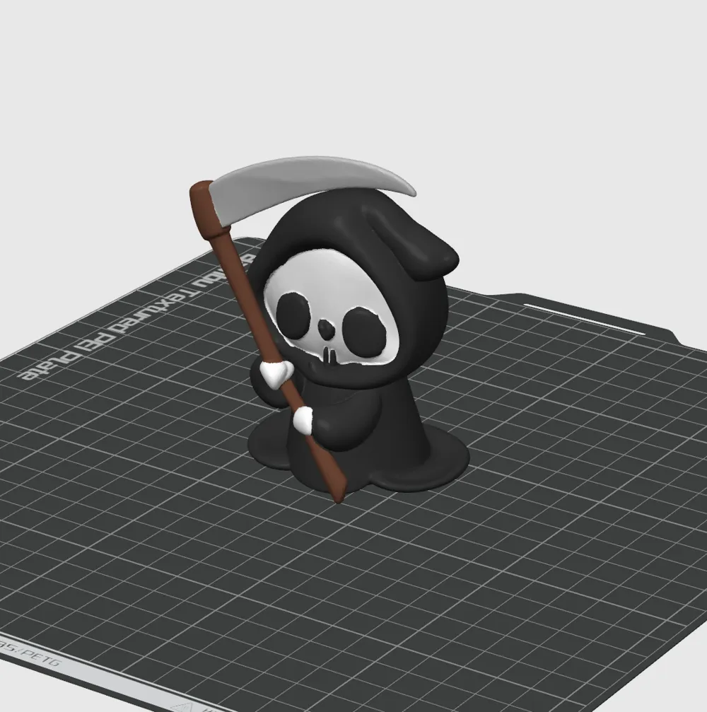 Chibi Death with Scythe - Free 3D Print Model - MakerWorld