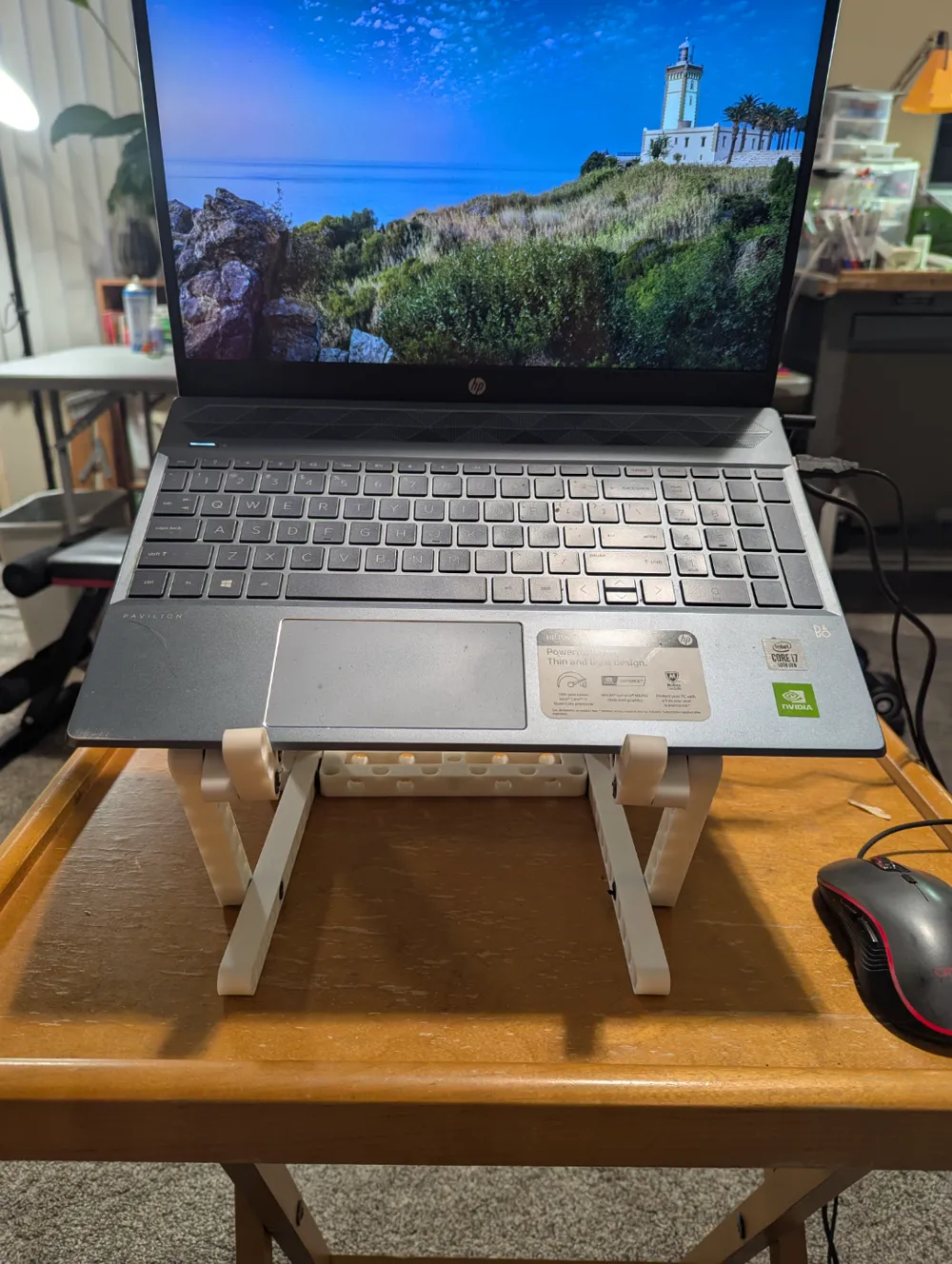 Brick LegoTechnic Inspired Laptop & Monitor Stand - Free 3D Print Model ...
