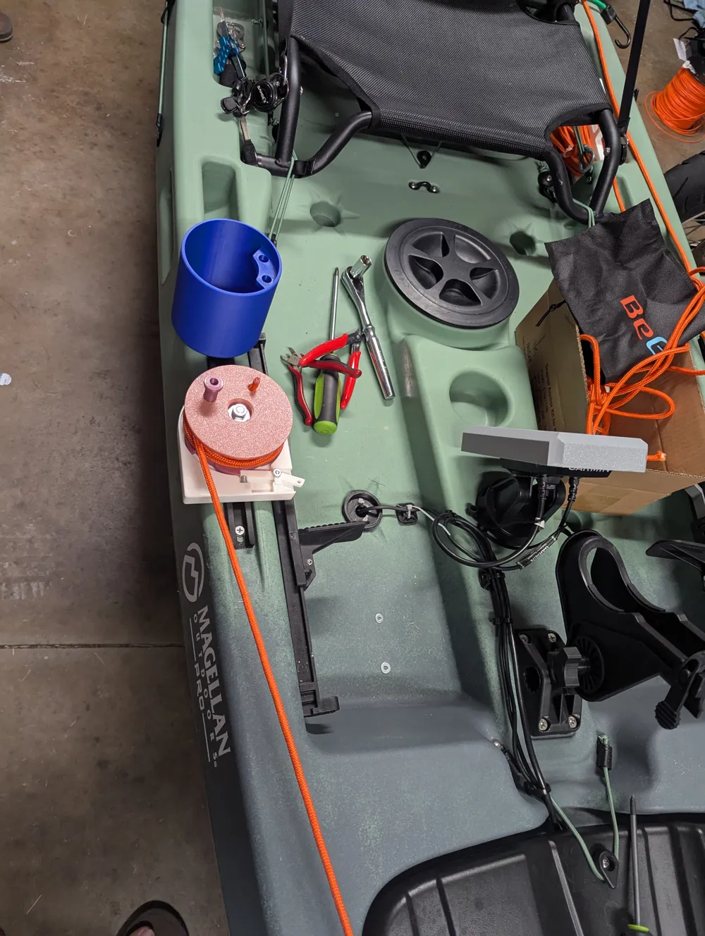 Kayak Anchor Spool - Free 3D Print Model - MakerWorld