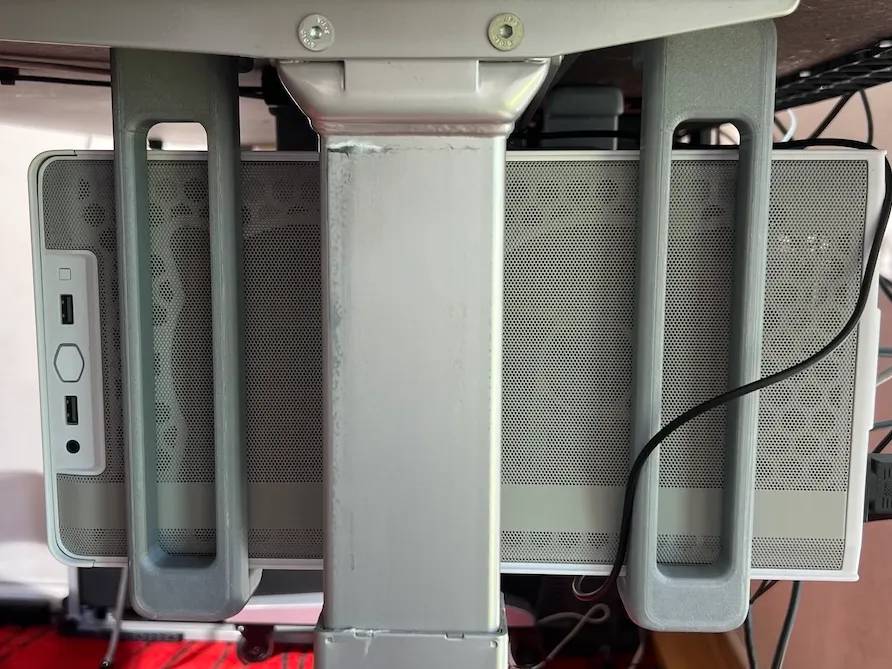 256mm Under Desk PC Bracket for ITX cases - Free 3D Print Model ...