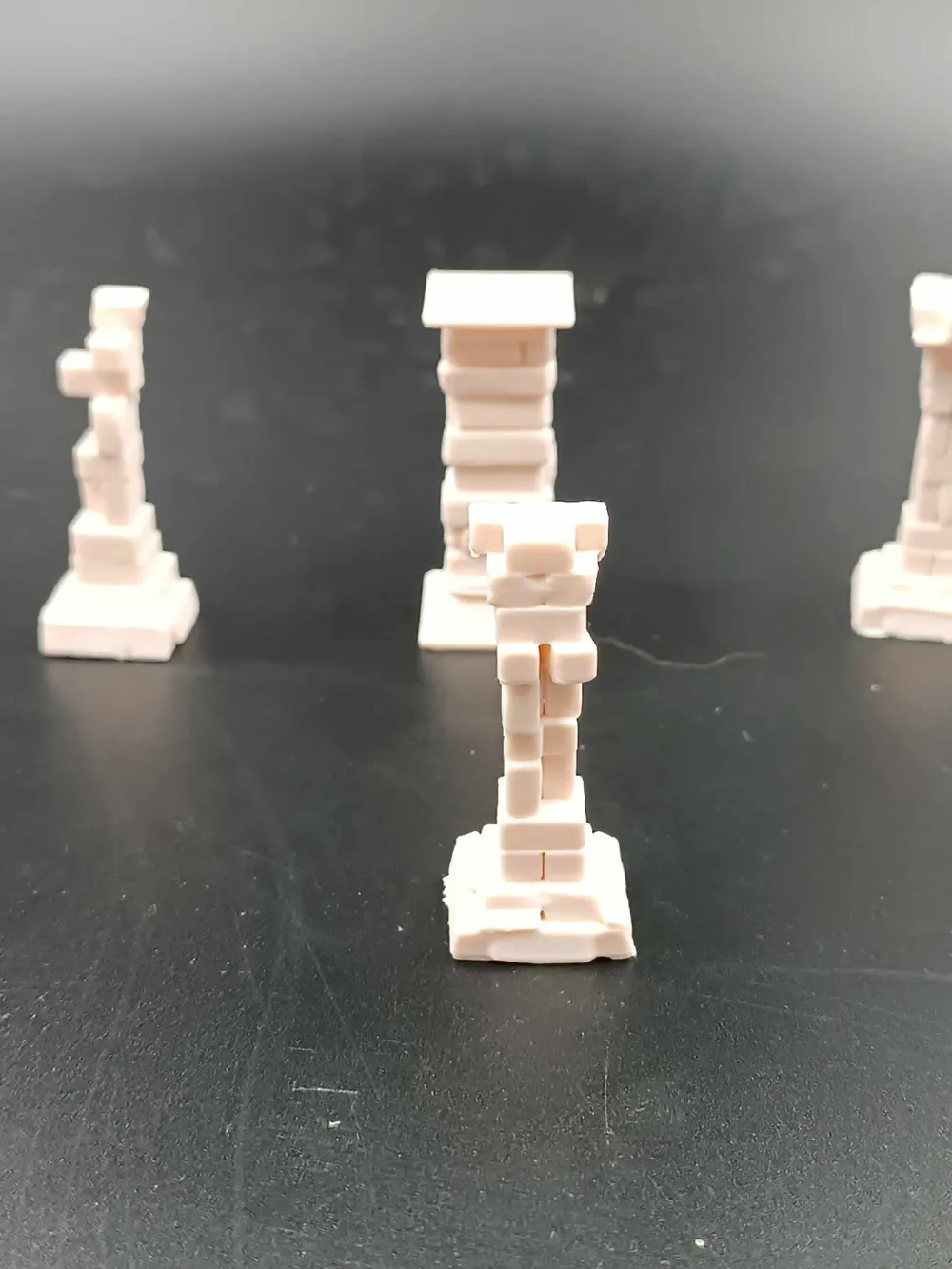 DnD Miniature Brick Pillar Terrain Set-D&D Dungeon by drakeforge3d - MakerWorld