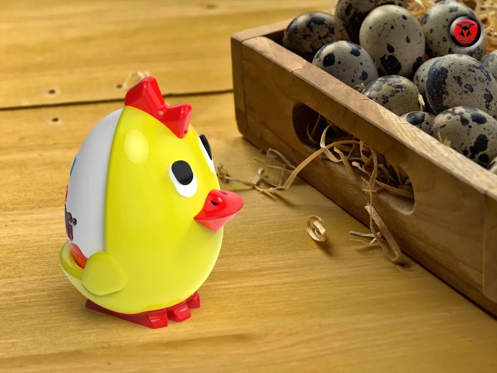 easter chick egg holder kinder surprise no support by CopyKnight ...