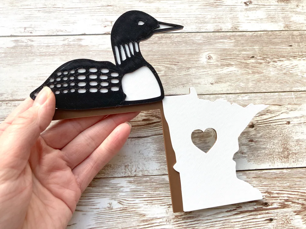Loon and Minnesota with Heart Door Corner Decoration by PenolopyBulnick ...