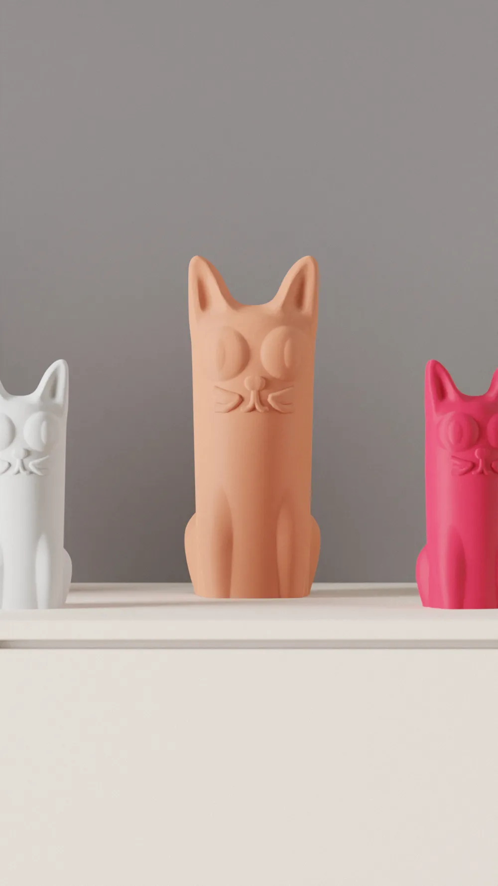 Cat Vase. Derpy Cat Cute Kawaii vase by Abstractia DesignMakerWorld ...