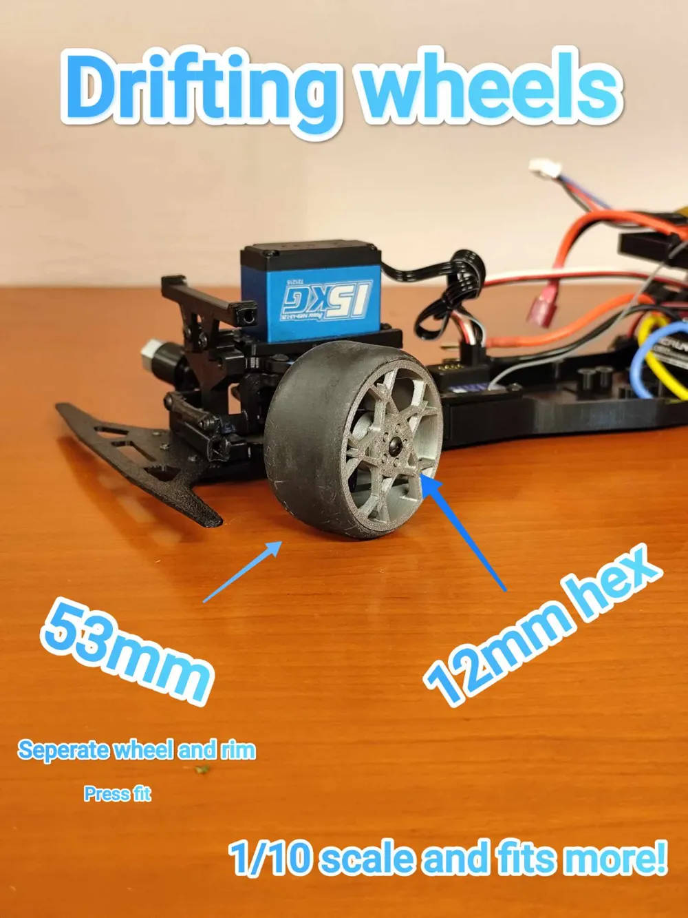 1/10 Drifting wheels by Firebirdpc - MakerWorld
