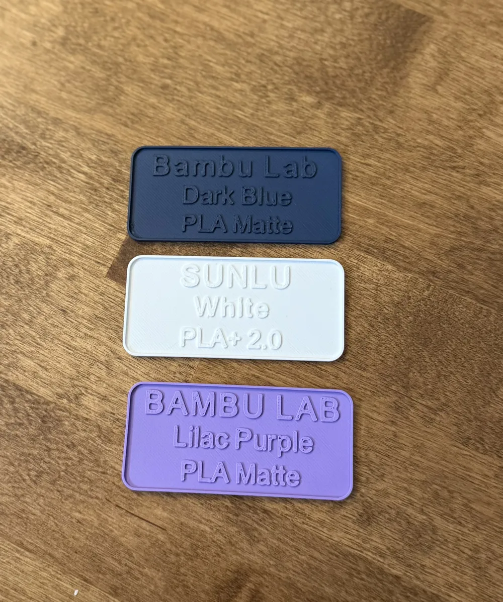 Filament Color Swatch - Free 3D Print Model - MakerWorld