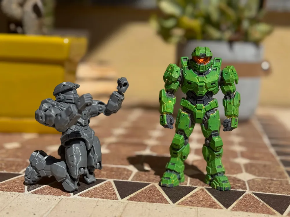 Master Chief Mecha Articulado | Figura de Ação por Shell Head Labs ...