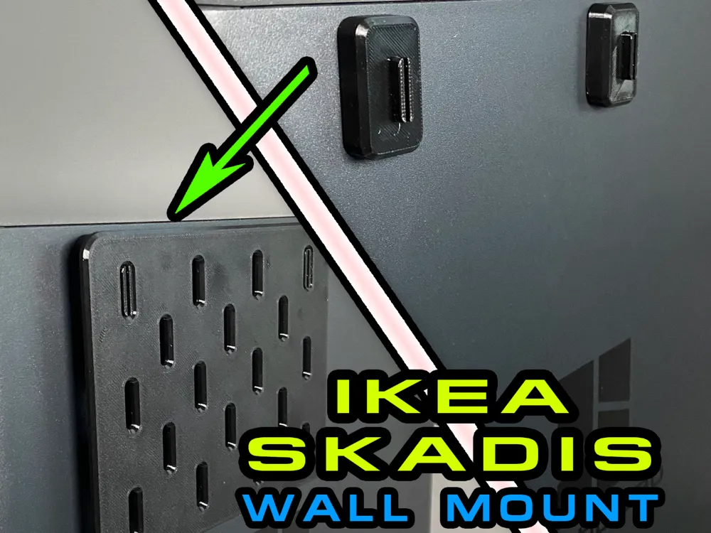 IKEA SKADIS - wall mount by zzzzzzx MakerWorld: Download Free 3D Models
