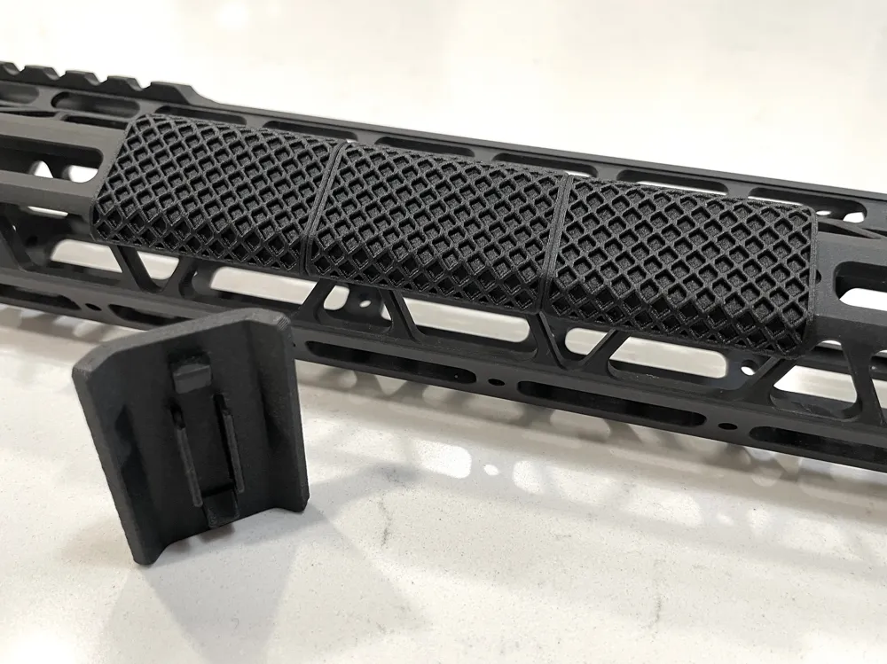 (Snap In) M-LOK Rail Covers Diamond Grip by Print Locker MakerWorld ...