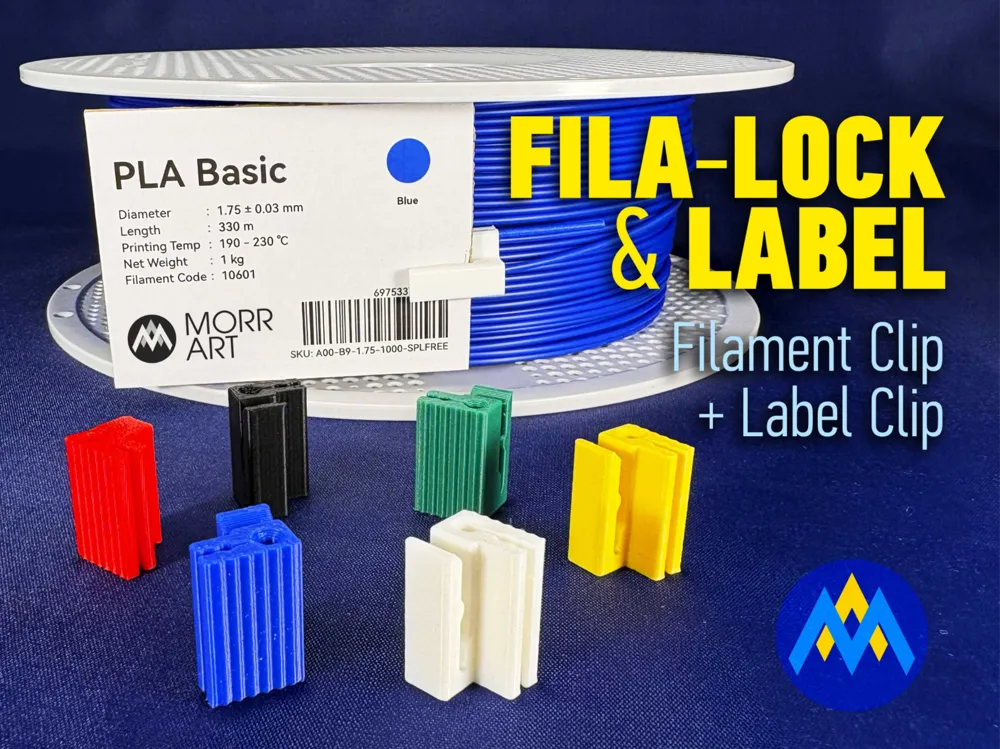 The Fila-Lock & Label (Filament Clip) by Morr_Art MakerWorld: Download ...