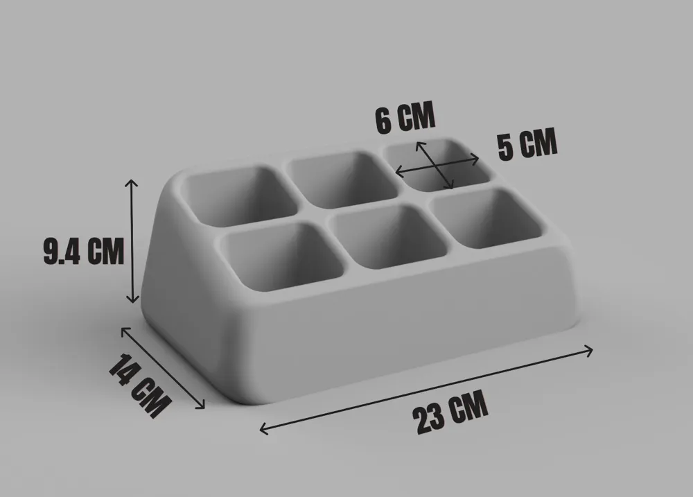 Minimal Remote Caddy – 4 Layouts V2 - Free 3D Print Model - MakerWorld