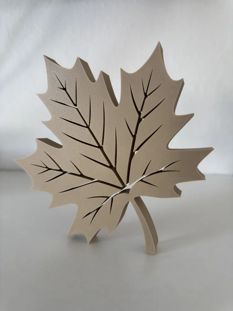 Autumn Maple Leaf - Free 3D Print Model - MakerWorld