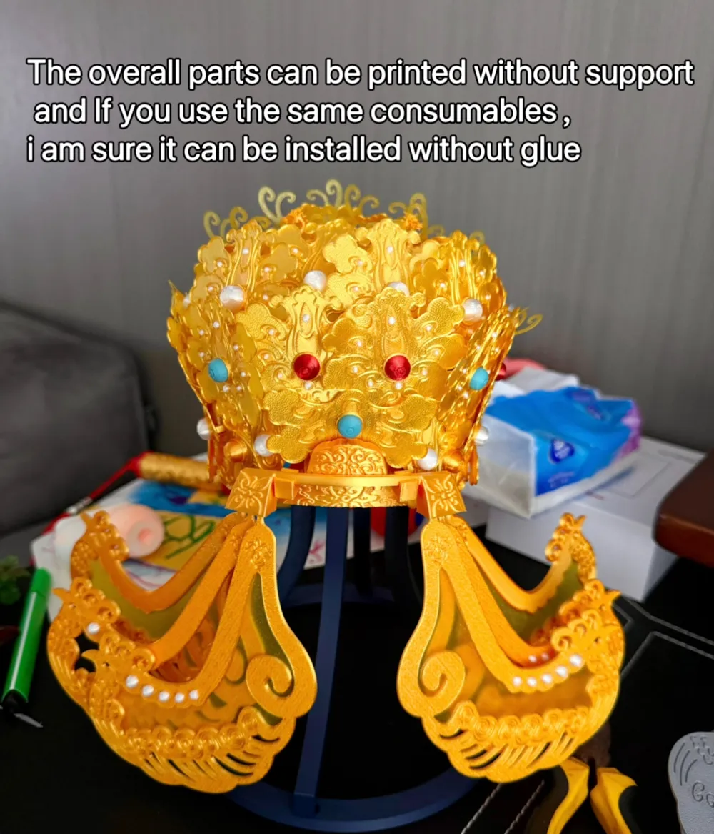 Ming Dynasty Phoenix Crown (Empress Crown) - Free 3D Print Model ...