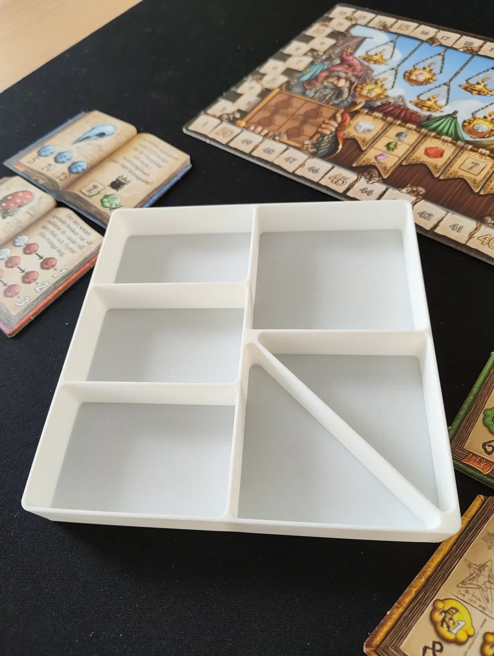 Board game tray with 6 slots by hubbot01 MakerWorld: Download Free 3D ...
