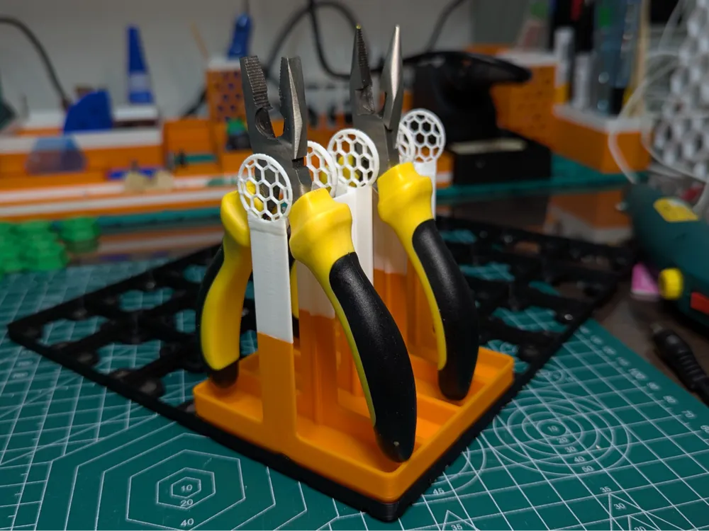 Gridfinity Pliers Rack (Holder) 2x2 by Teaholic MakerWorld: Download Free 3D Models