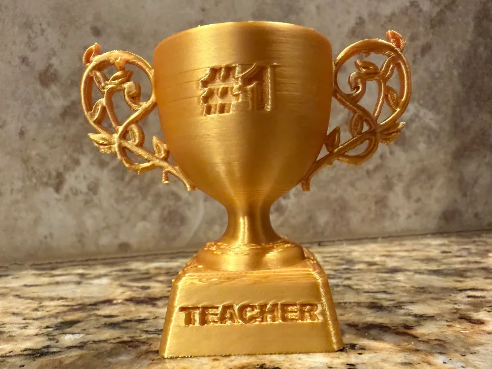 Teacher Award (editable) - Free 3D Print Model - MakerWorld
