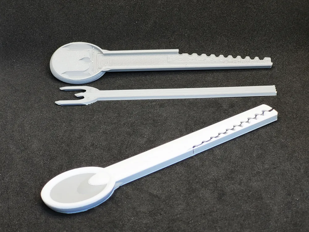 Travel Cutlery - break it use it - Free 3D Print Model - MakerWorld