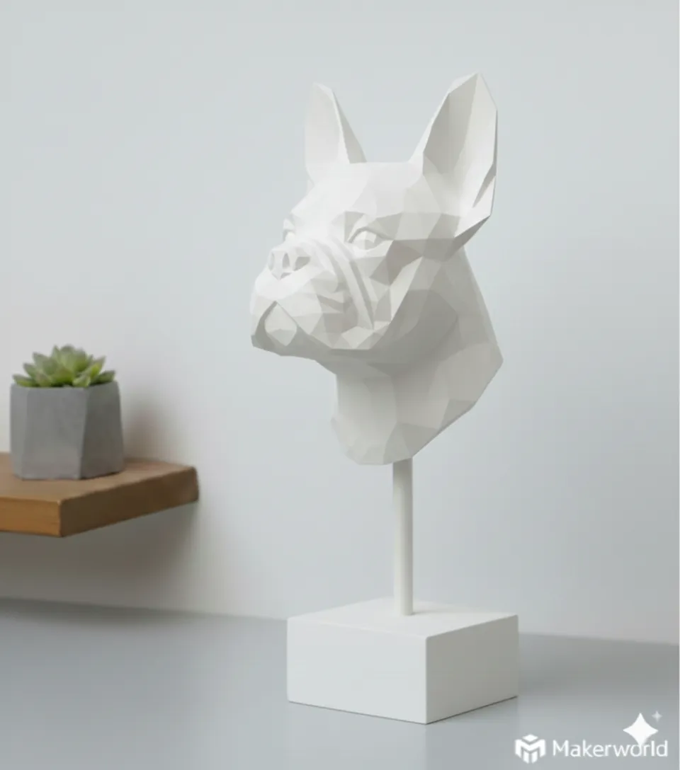 Low-Poly Dog Busts - Free 3D Print Model - MakerWorld