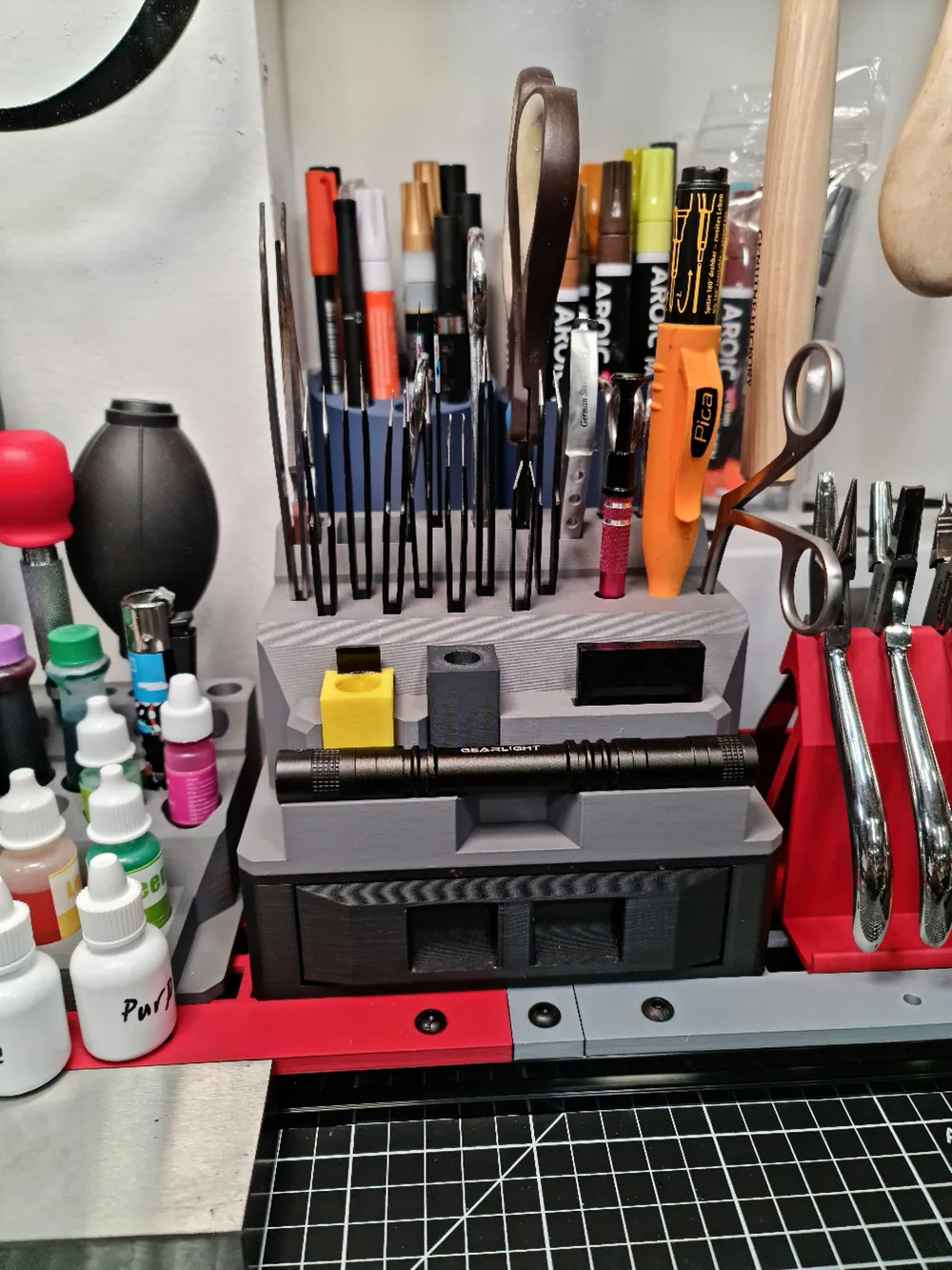 TWEEZER AND TOOL ORGANIZATION SYSTEM V3 - Free 3D Print Model - MakerWorld