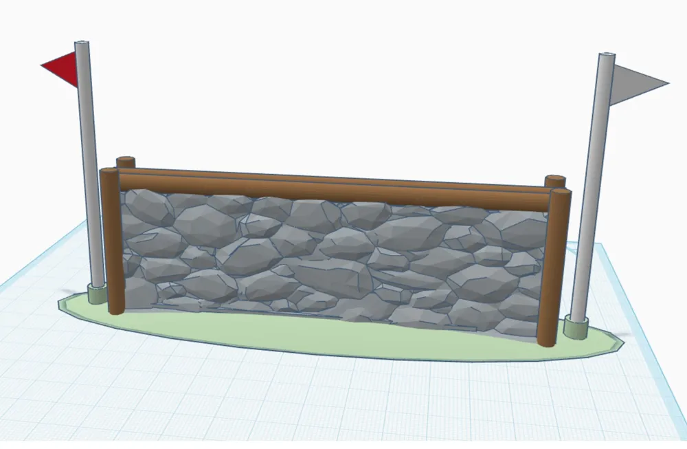 Terrain obstacle stone wall for Schleich horses by 746Paul - MakerWorld