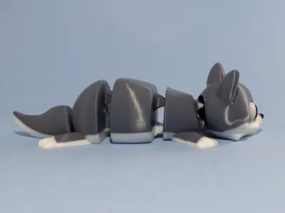 Articulated Wolf - Print in Place by Craft Kiwi Designs - MakerWorld