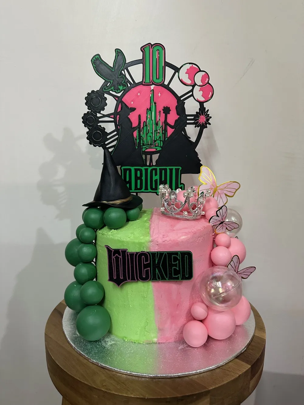 Flukey - Cake Decoration Front - Wicked - Free 3D Print Model - MakerWorld