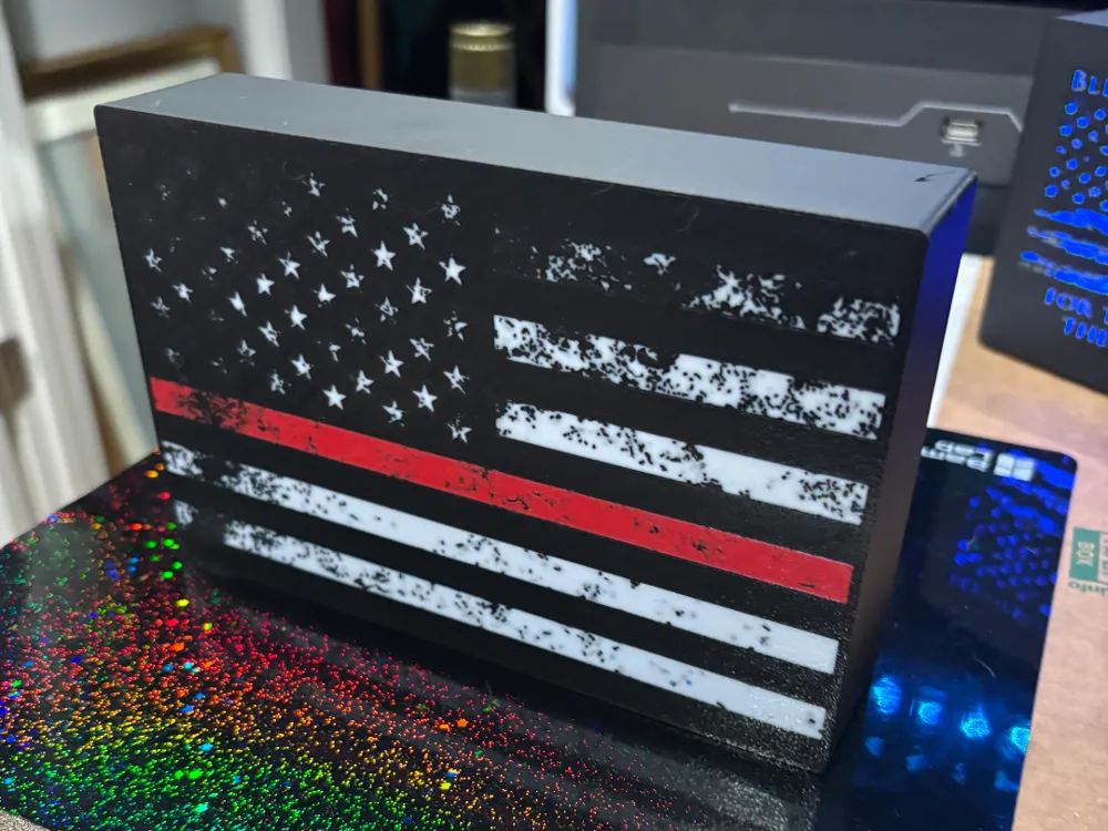 Thin Red line lightbox by crazychrismc MakerWorld: Download Free 3D Models