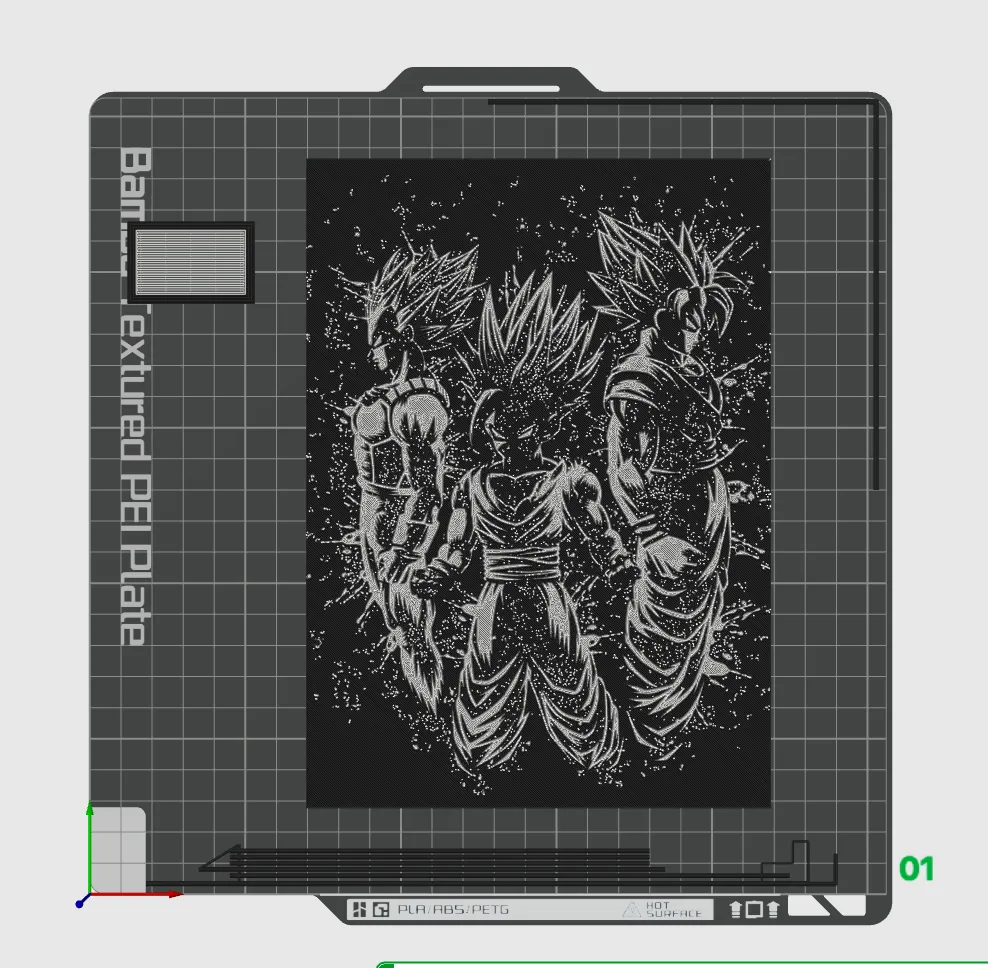 Dragonball z Wall Art / Goku / Vegeta / Gohan / 2d art / Decor by 3D ...