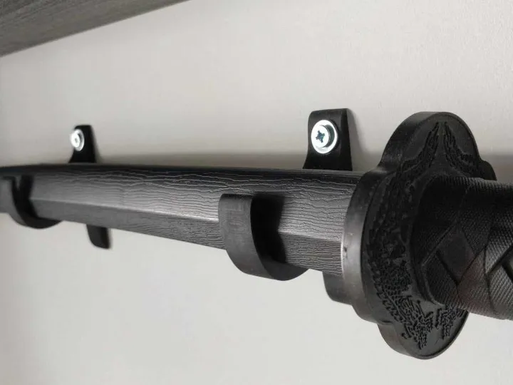 Katana,Sword Wall Mount - Free 3D Print Model - MakerWorld