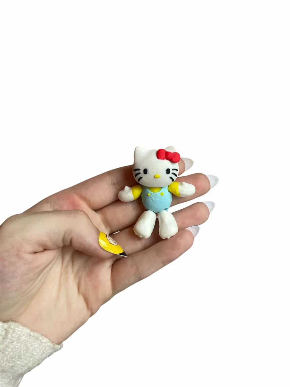 Sanrio Hello Kitty Flexi Fidget Kawaii Keychain - Free 3D Print Model ...