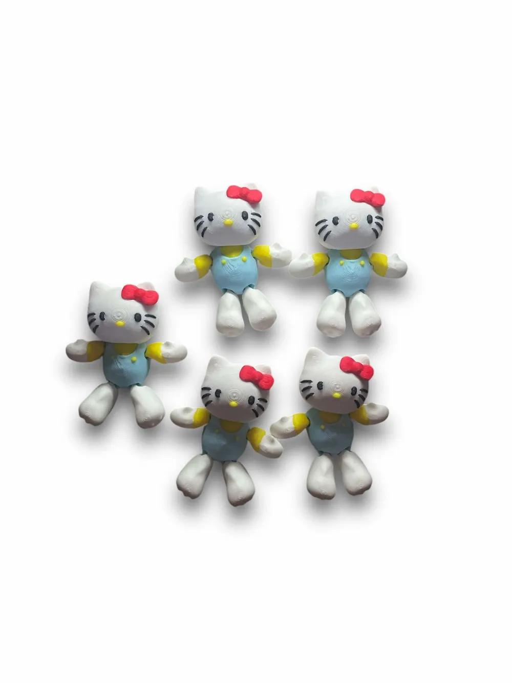 Sanrio Hello Kitty Flexi Fidget Kawaii Keychain by 3DNickNacs - MakerWorld