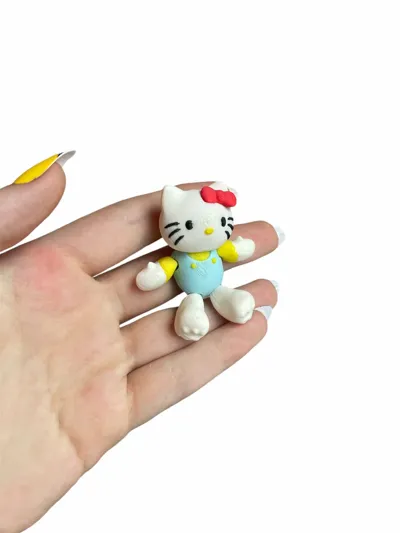 Sanrio Hello Kitty Flexi Fidget Kawaii Keychain by 3DNickNacs - MakerWorld