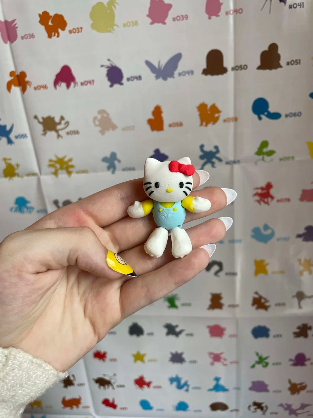 Sanrio Hello Kitty Flexi Fidget Kawaii Keychain by 3DNickNacs - MakerWorld