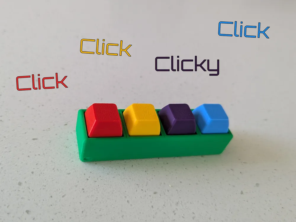 Fidget Clicker - Free 3D Print Model - MakerWorld