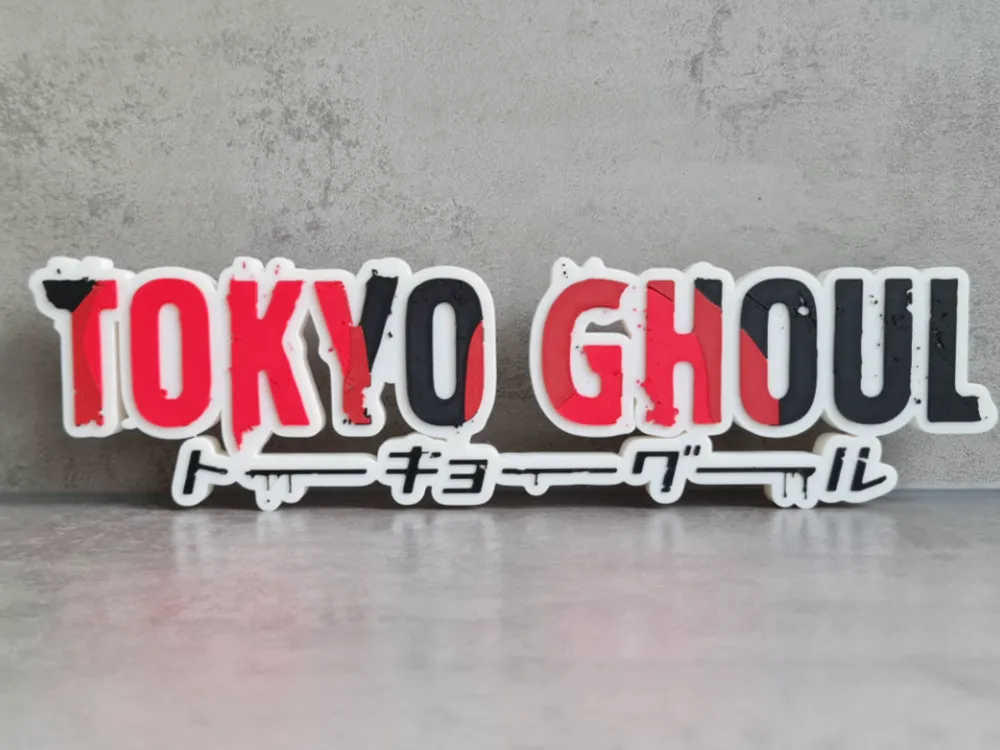 Tokyo Ghoul Logo / Sign - Free 3D Print Model - MakerWorld