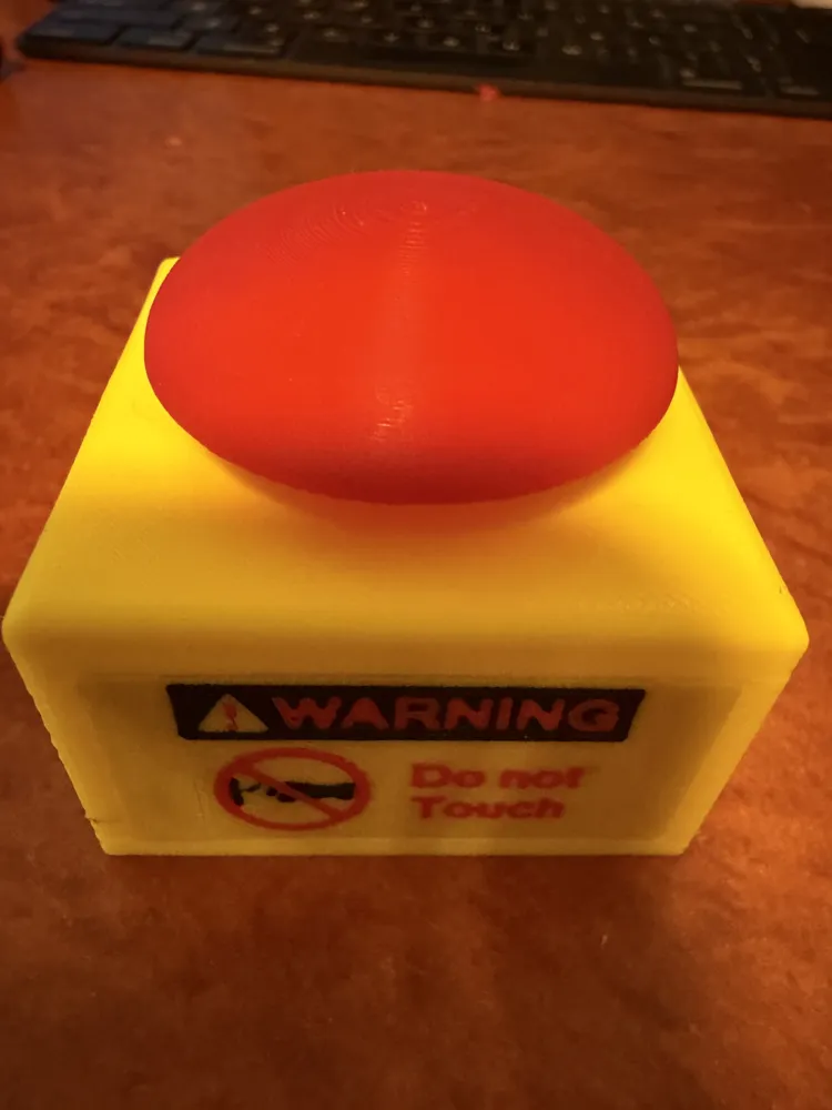 Big Red Button Fidget Clicker - Free 3D Print Model - MakerWorld
