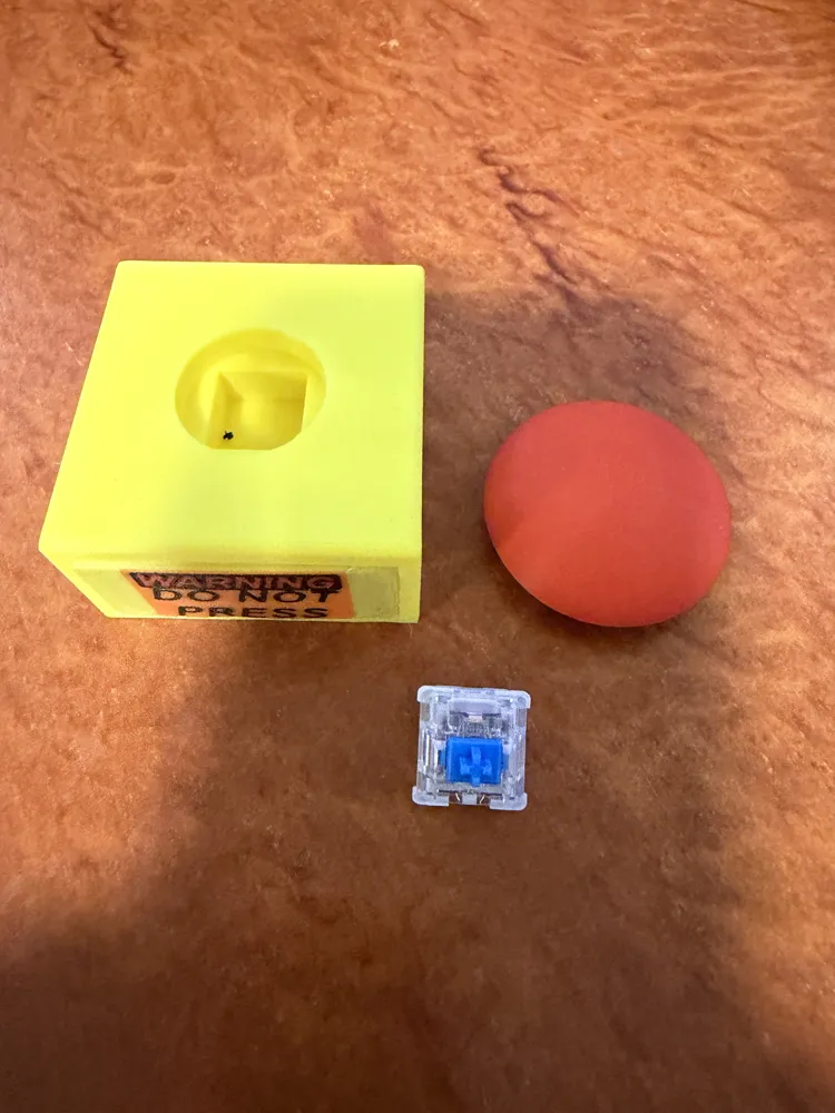 Big Red Button Fidget Clicker - Free 3D Print Model - MakerWorld