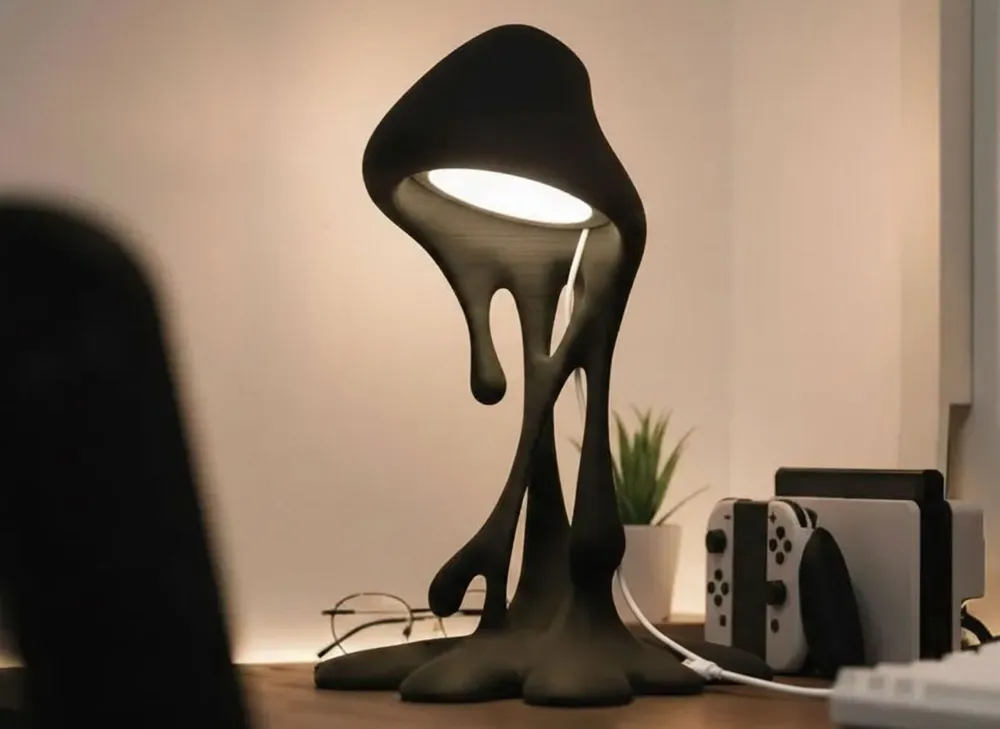 Melting Desk Lamp – Dripping Modern Lamp - Free 3D Print Model - MakerWorld
