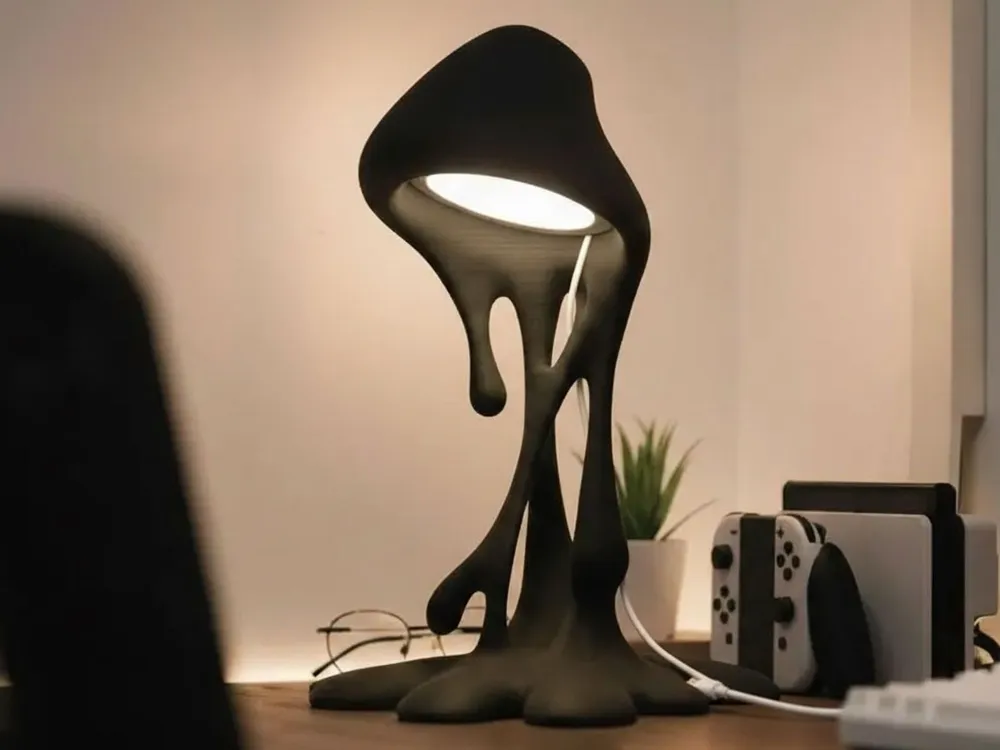 Melting Desk Lamp – Dripping Modern Lamp - Free 3D Print Model - MakerWorld