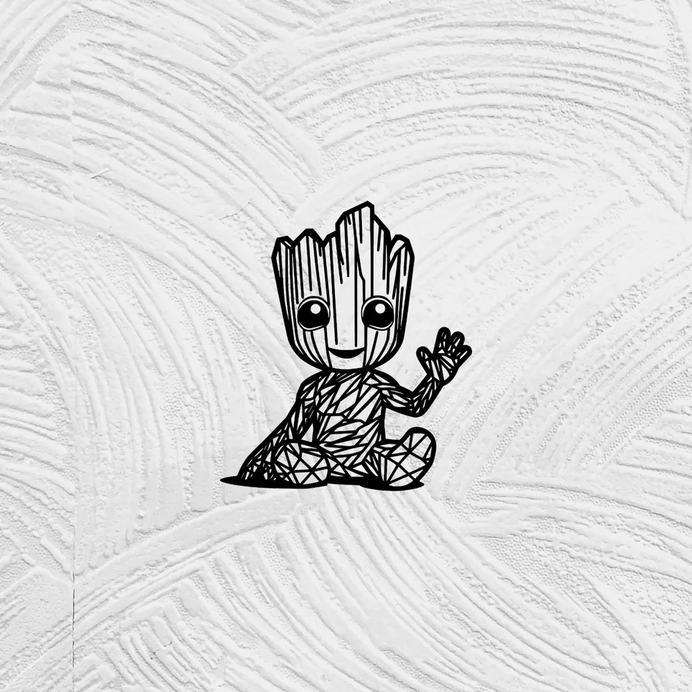 Baby Groot Line art by The line art guy - MakerWorld