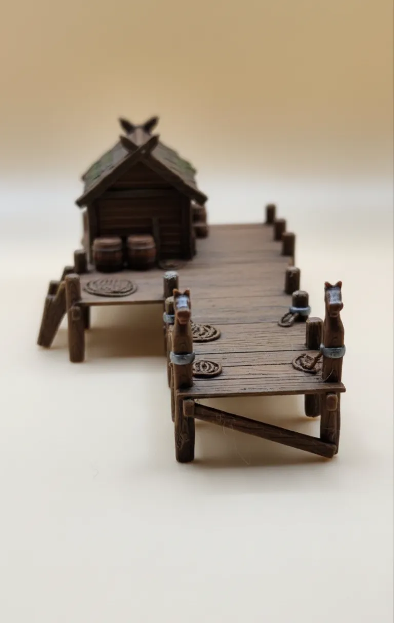 Valhalla’s Gateway: The Viking Dock - Free 3D Print Model - MakerWorld