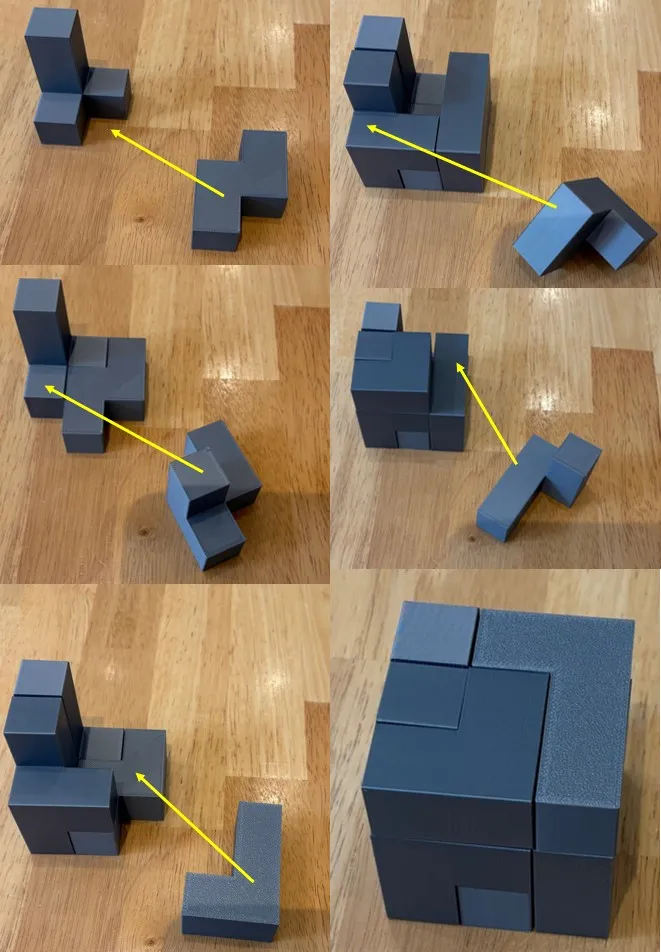 6 Piece 3D Cube Logic Puzzle by Fun&Functional MakerWorld: Download ...