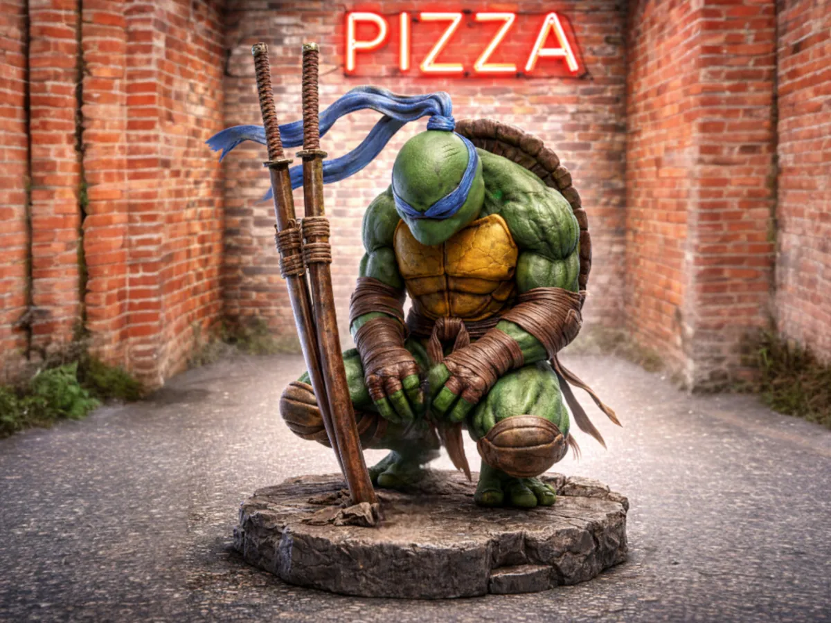TMNT Statue - Free 3D Print Model - MakerWorld